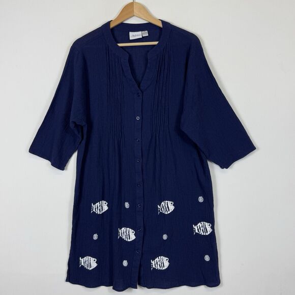 The vermont country store | Dresses | The Vermont Country Store Navy ...